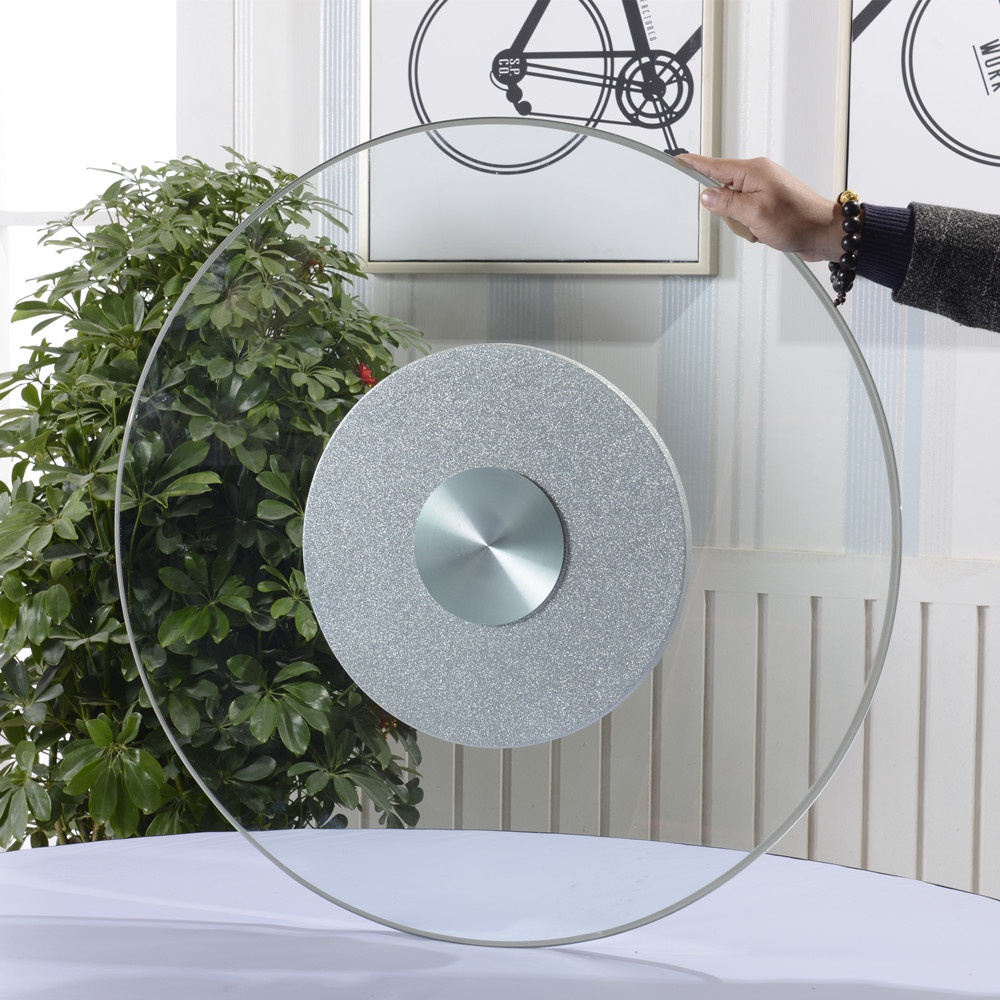 Table turntable tempered glass turntable Dining table round table table ...