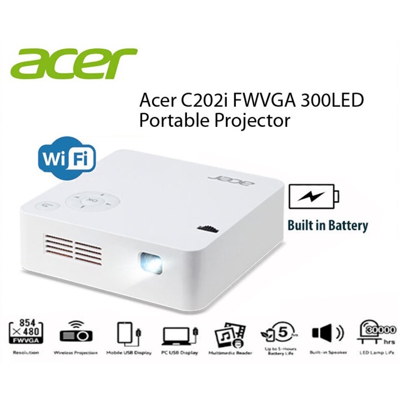 Acer C202i DLP Ultra Light Projector | Shopee Philippines