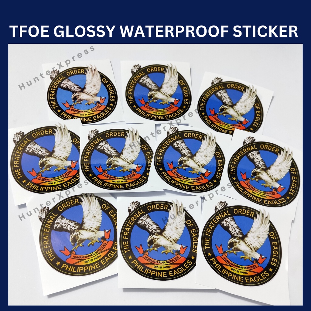 TFOE The Fraternal Order of Eagles Stickers VINYL CAR/MOTOR STICKER ...