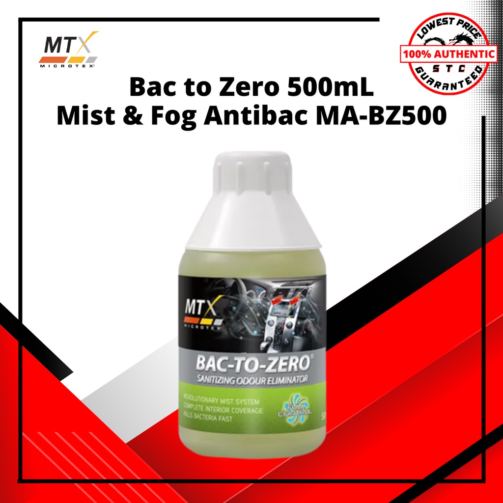 MICROTEX BAC-TO-ZERO SANITIZING ODOUR ELIMINATOR Mist & Fog Antibac MA ...