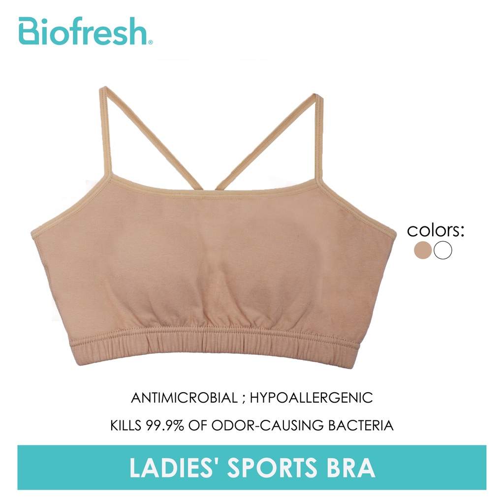 Biofresh Ladies' Antimicrobial Sports Bra 1 piece ULBR3 | Shopee ...