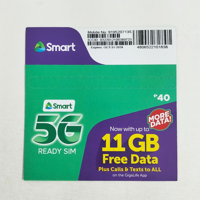 Smart Globe TM LTE TNT SIM card Tricut | Shopee Philippines