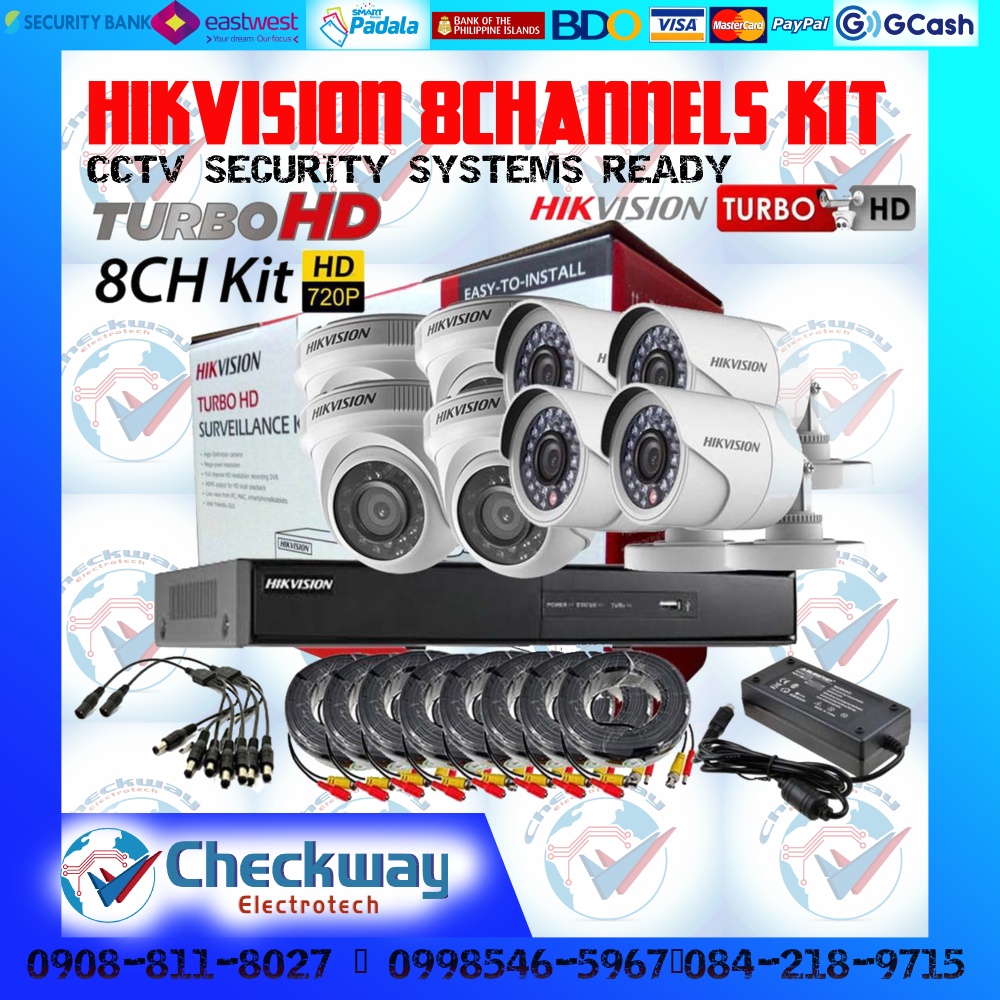 Hikvision 8-Channel Turbo HD 4.0 CCTV Kit - 1080p 2MP, 8 Cameras ...
