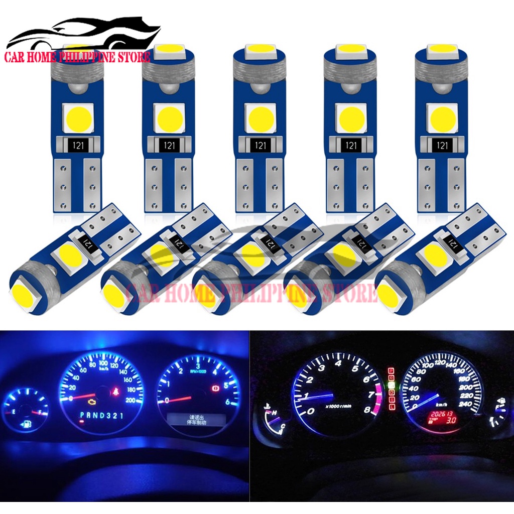 10PCS T5 Led Bulb Meter W3W T5 Led Meter Bulb Instrument Dash Lights 73 ... 10PCS T5 Led Bulb Meter W3W T5 Led Meter Bulb Instrument Dash Lights 73 ...