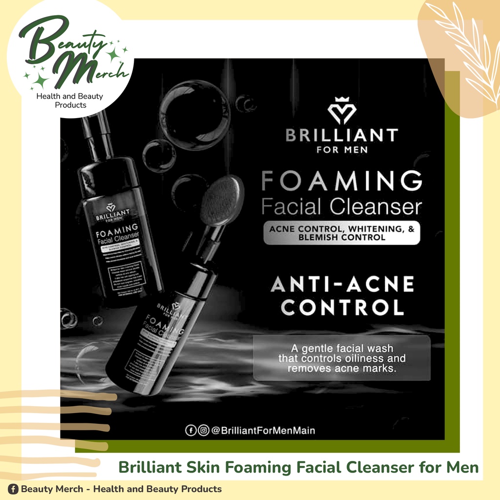 Brilliant For Men Foaming Facial Cleanser(COD) | Shopee Philippines