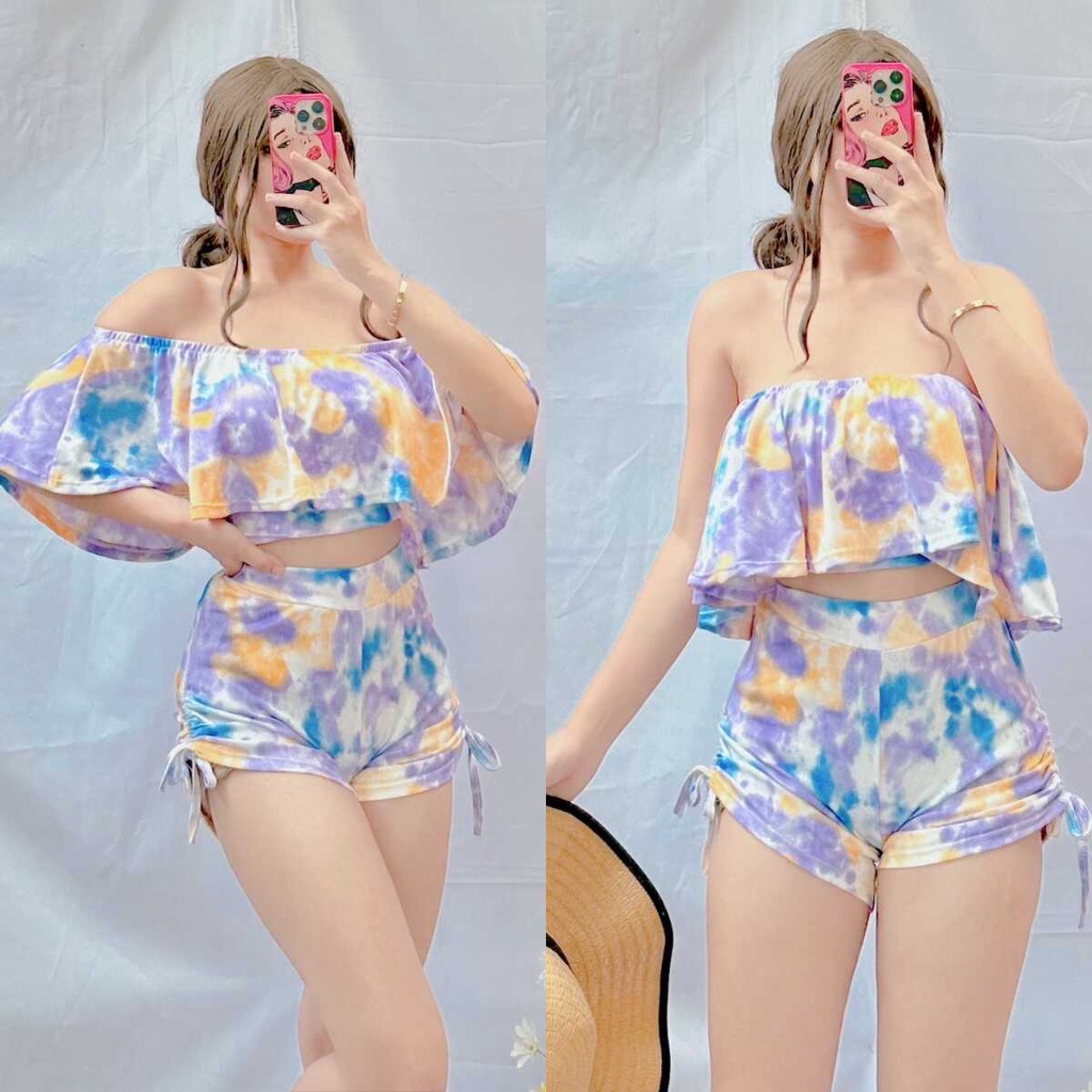 Trendy Two Way Off Shoulder Terno Summer Outfit Knit Fabric Shopee 4716