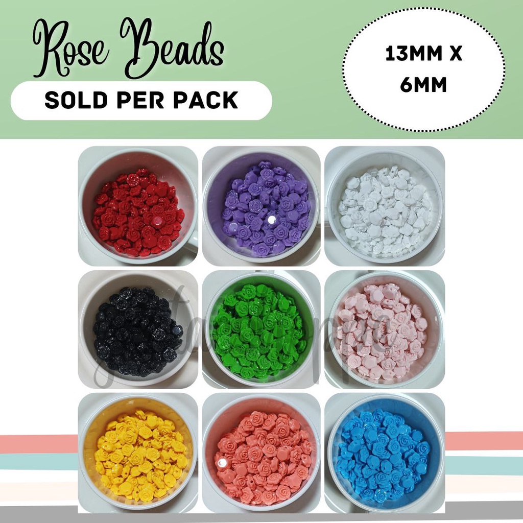 ASSORTED CHARMS - ROSE BEADS DIY PROJECTS DECODEN | Shopee Philippines