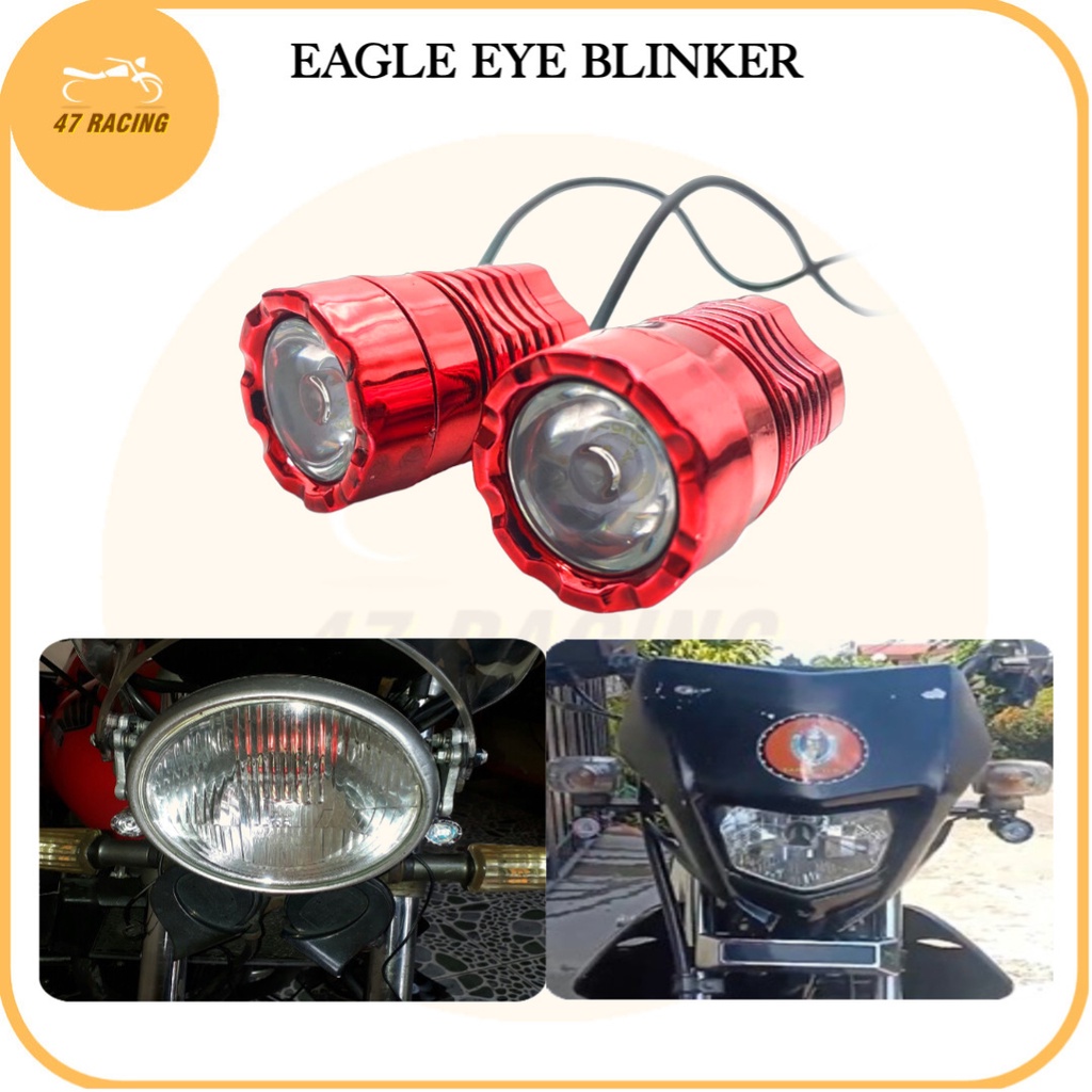 47Racing Motorcycle Eagle Eye Big Led Light Waterproof Blinker 1 Pair ...