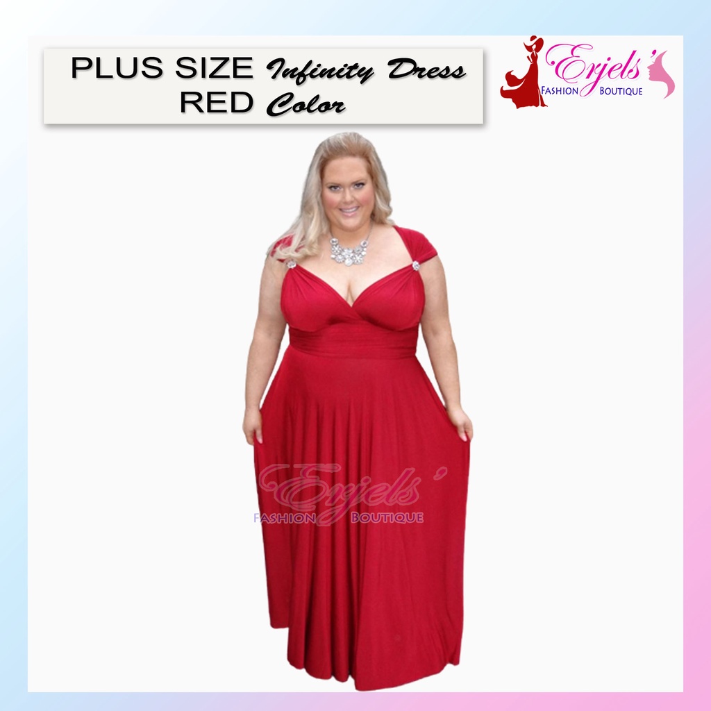 PLUS SIZE Infinity Dress With Tube Floor Length | Can fit to 34-42 ...
