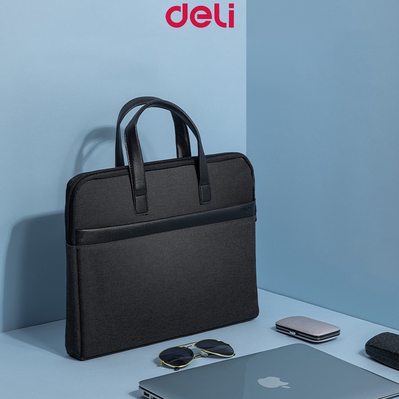 Deli Business Handbag Shockproof Briefcase Computer Bag Large Capacity ...
