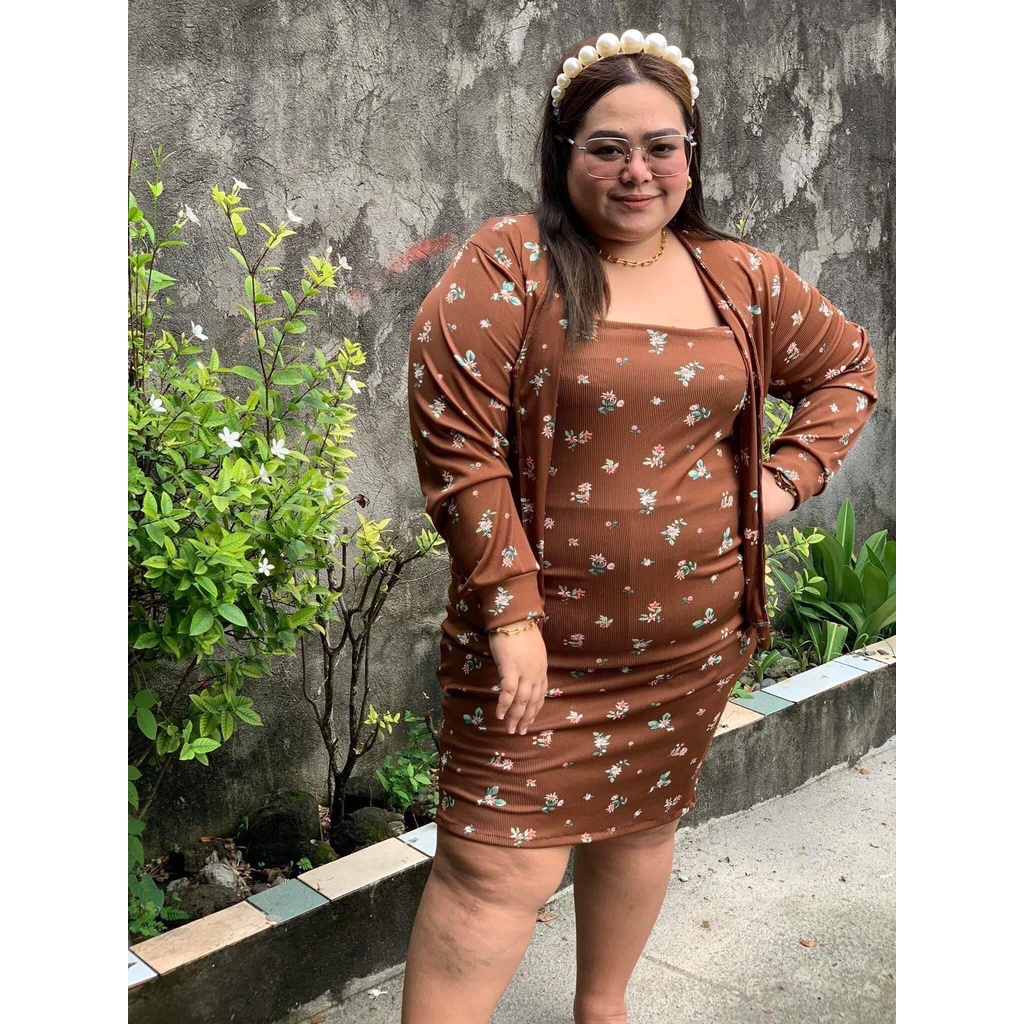 PLUS SIZE SAMANTHA SET bodycon dress and blazer fits 2xl to 4xl frame ...