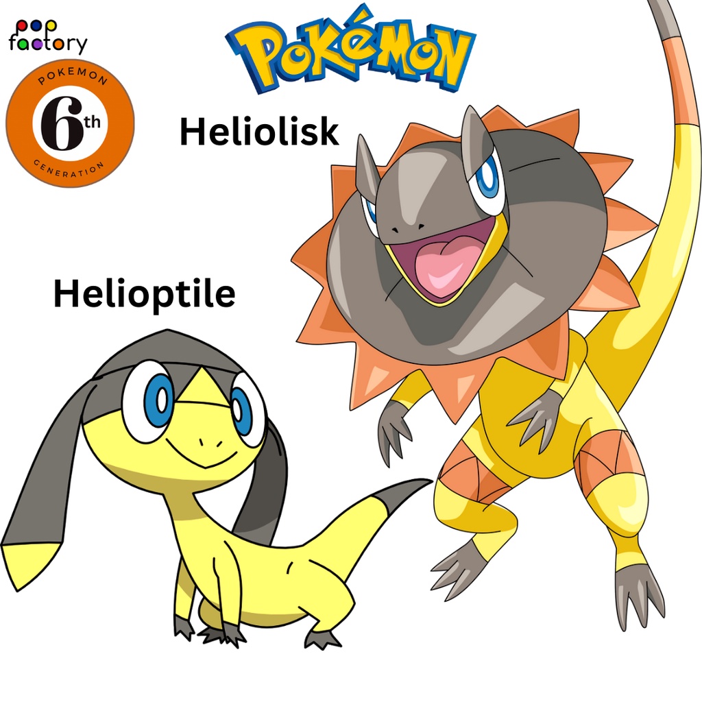 Helioptile & Heliolisk Pokemon Cards TCG (6th Gen Pokemon) | Shopee ...