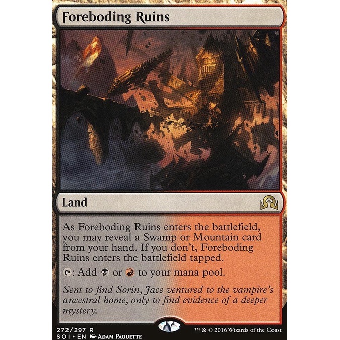 MTG Foreboding Ruins (SOI) | Shopee Philippines