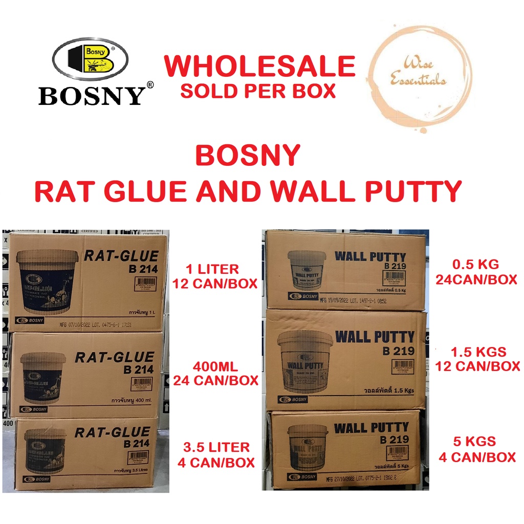 BOSNY Wholesale Rat Glue, Wall Putty | Shopee Philippines