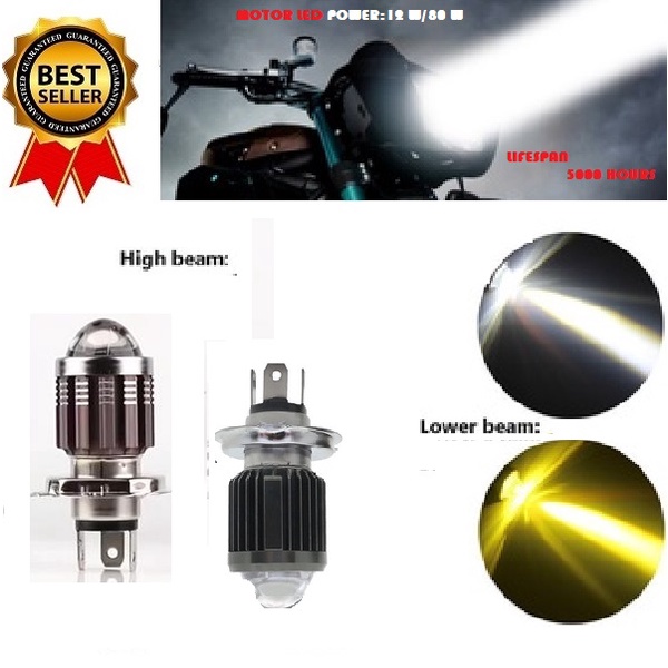 SKYGO Prince 125 /Motorcycle Headlight Hallogen Dual Bulb With Blue ...