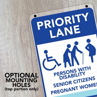 Express Lane / Priority Lane Laminated Signs / Laminated Signages ...