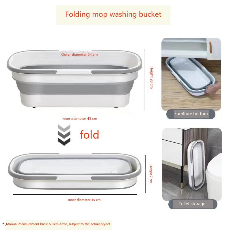 Rectangular Mop Bucket Single Sale Foldable Bucket Mop Washing Bucket ...
