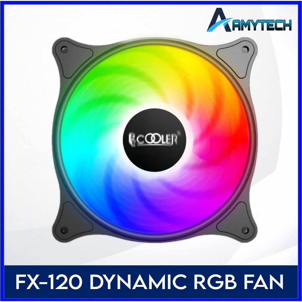 PcCooler FX-120-3 Case Fan For Gaming Computer Cooling Addressable RGB ...