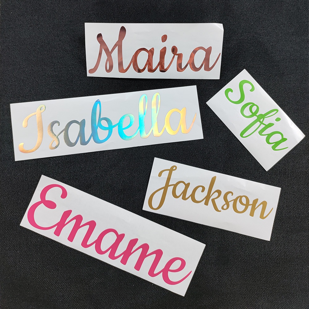 Custom Name Stickers For Kids Label Decal Sticker | Shopee Philippines