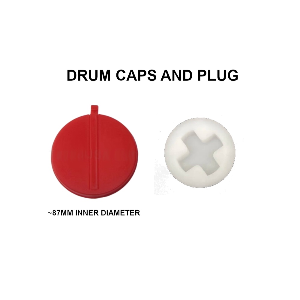 Red plastic drum cap seal and drum plug / bung | Shopee Philippines