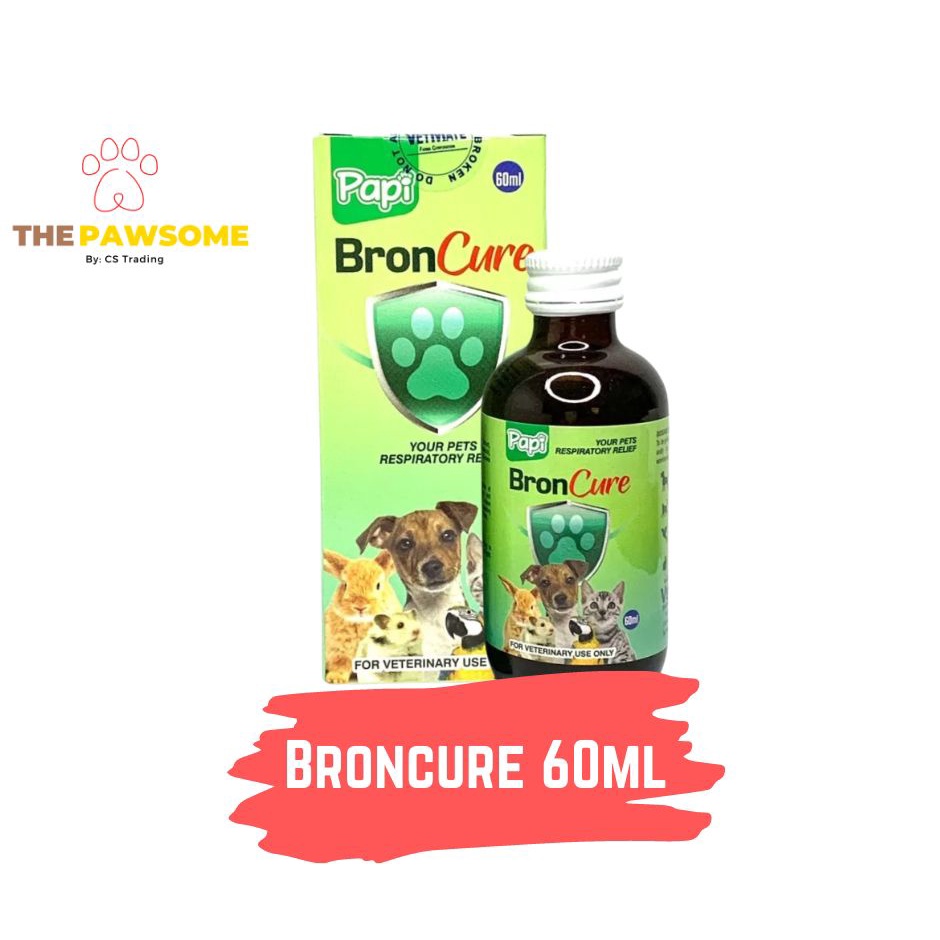 Broncure - Natural Antibiotic For Respiratory Infection in Pets 60ML ...