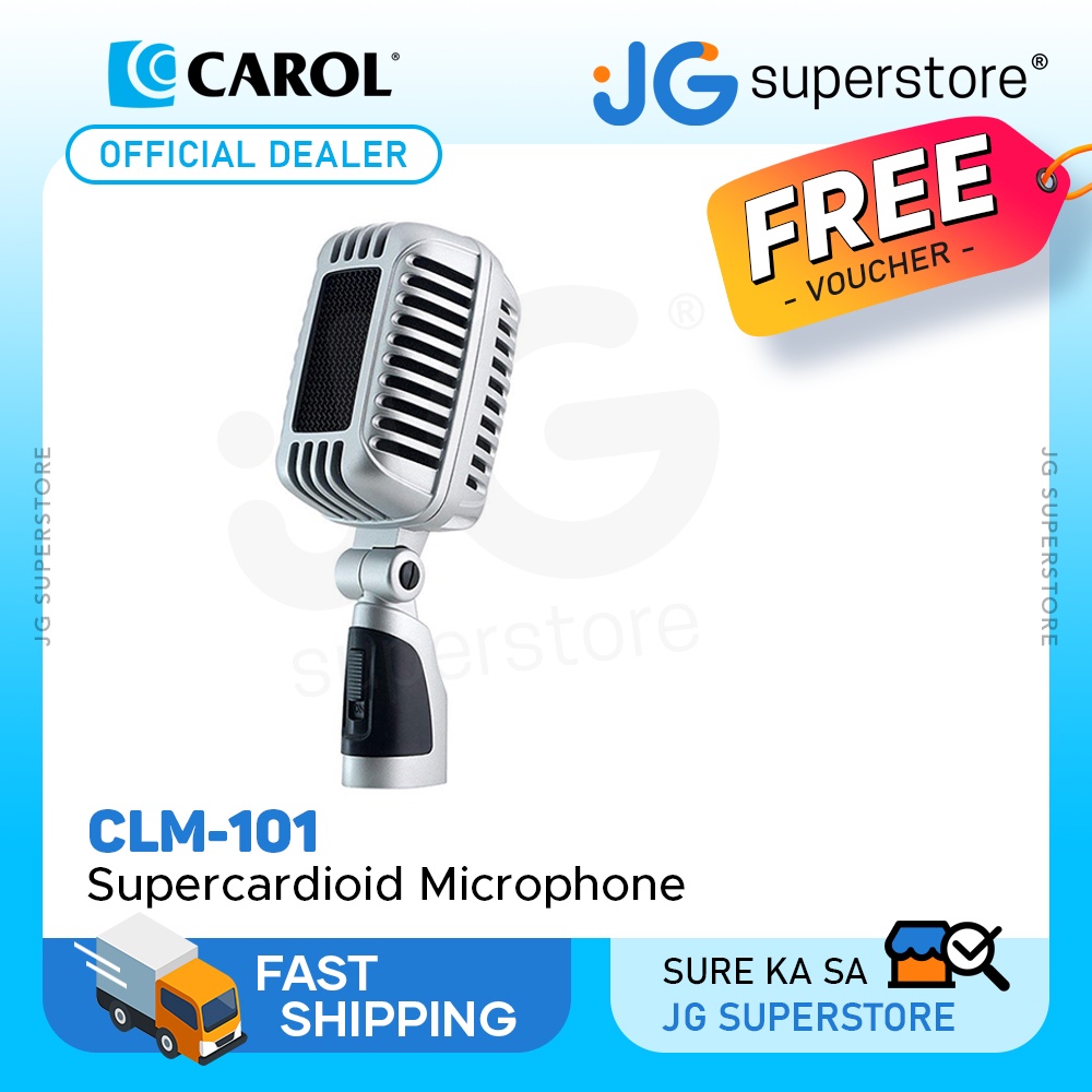 CAROL CLM-101 Classic Retro Dynamic Dual Supercardioid Vocal Mic for ...