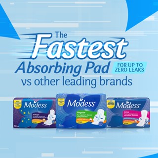 Modess All Night Sanitary Napkins 16s + FREE 4 Pads | Shopee Philippines