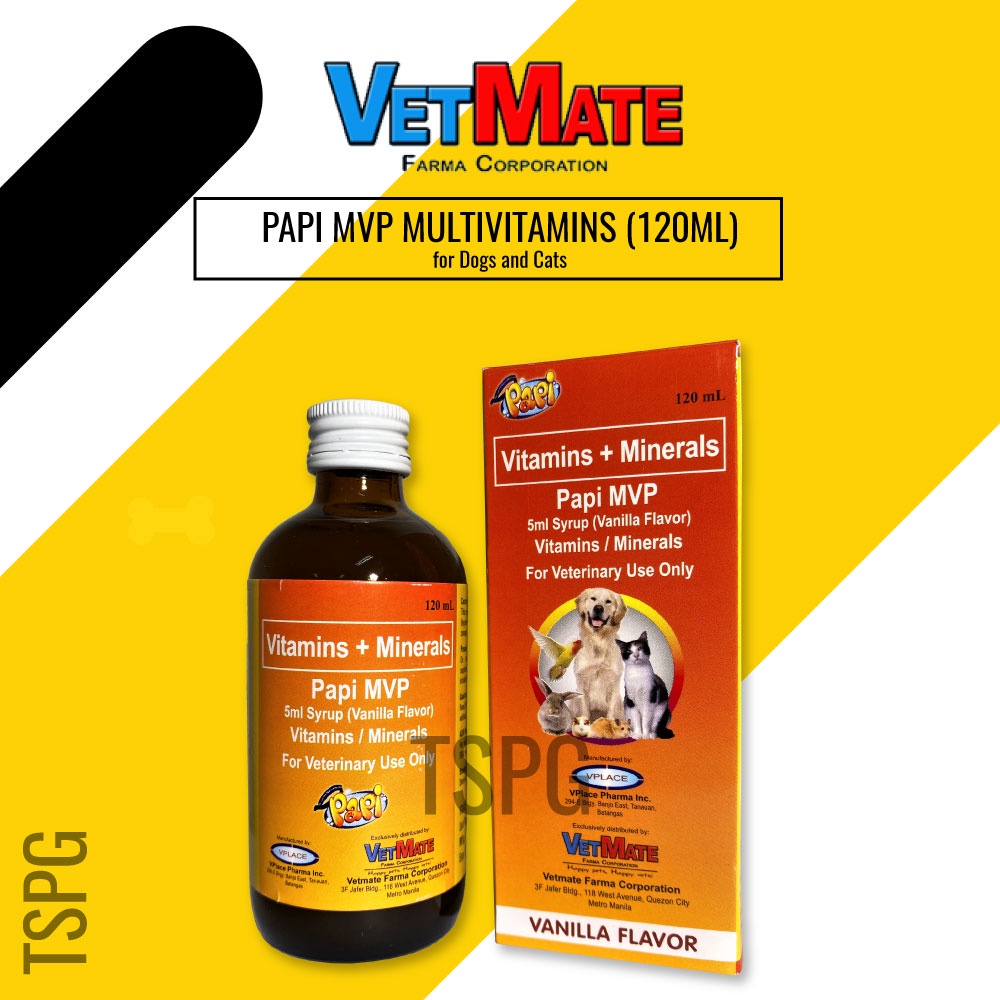 Papi MVP multivitamins 120mL for dogs and cats | Shopee Philippines