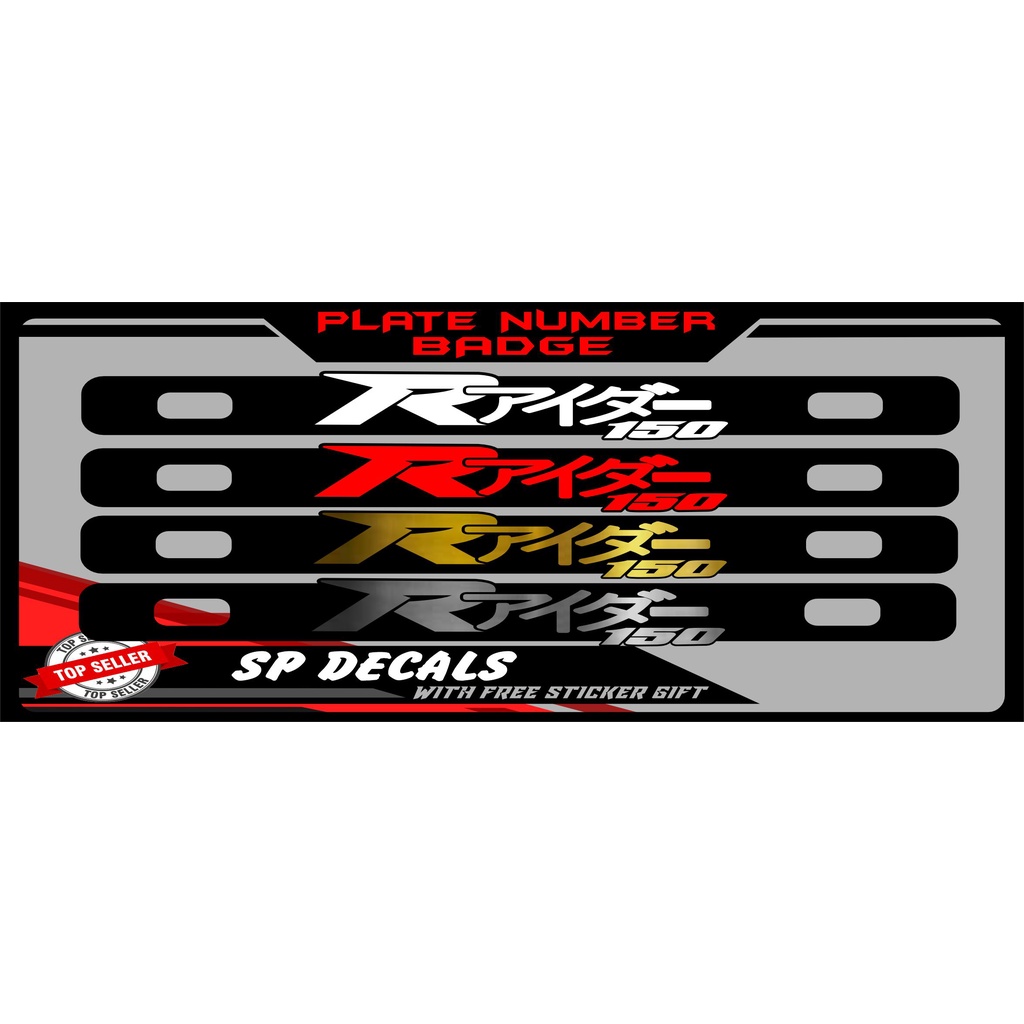 Motorcycle Plate Number Badge Acrylic emblem Japanese Logo(BADGE3 ...