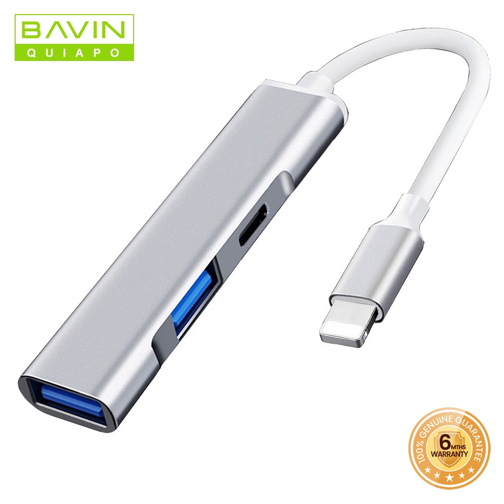 BAVIN I1 3 in 1 Aluminum for iPh Connector for iPh for USB OTG Camera ...