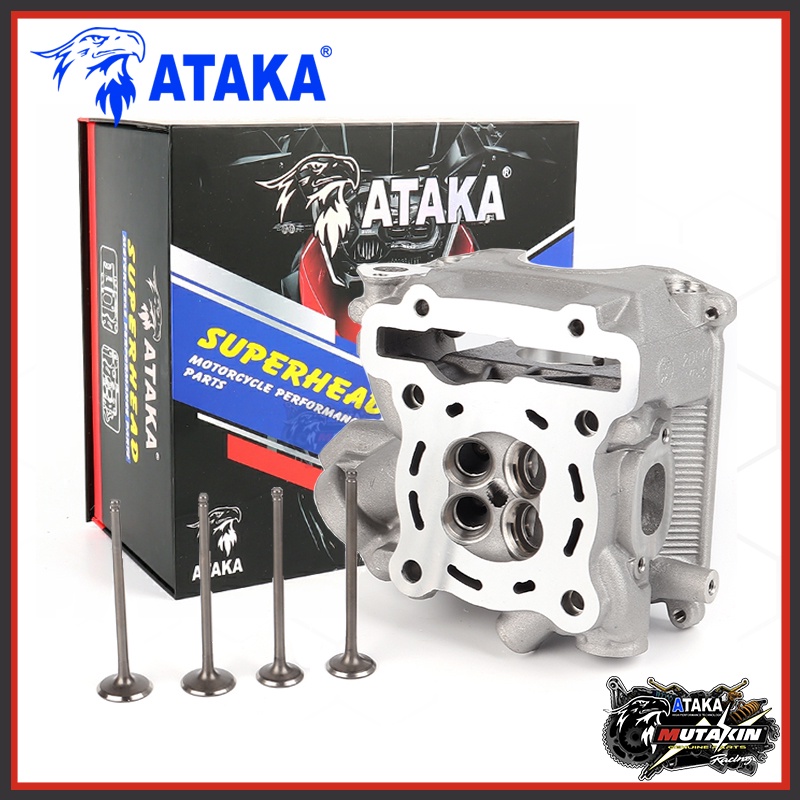 ATAKA 4 Valve CNC Cylinder Head For Aerox V1/ Nmax V1 Super Head 19/22mm | Shopee Philippines