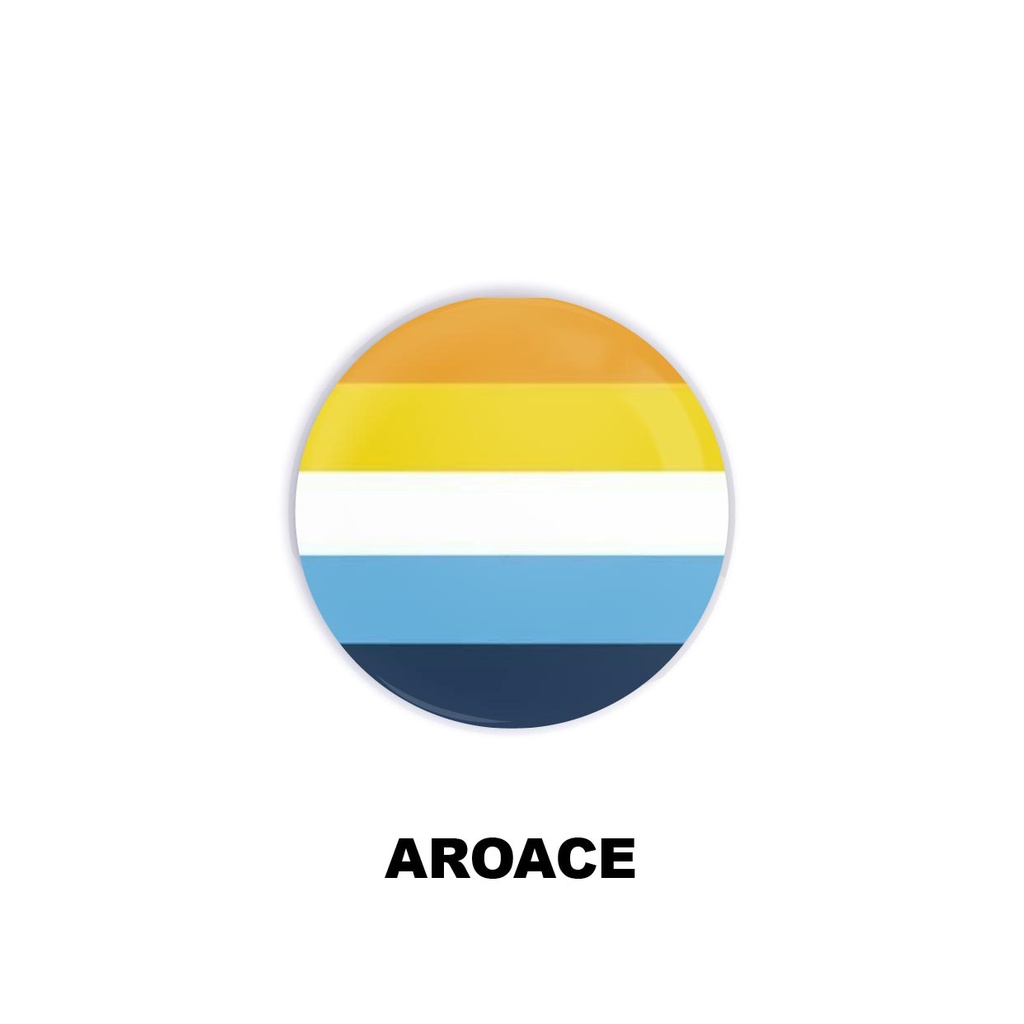 ACE ASEXUAL SPECTRUM Part 2/2 HETERO/ LGBTQIA+ Pride Flags Pin Button ...