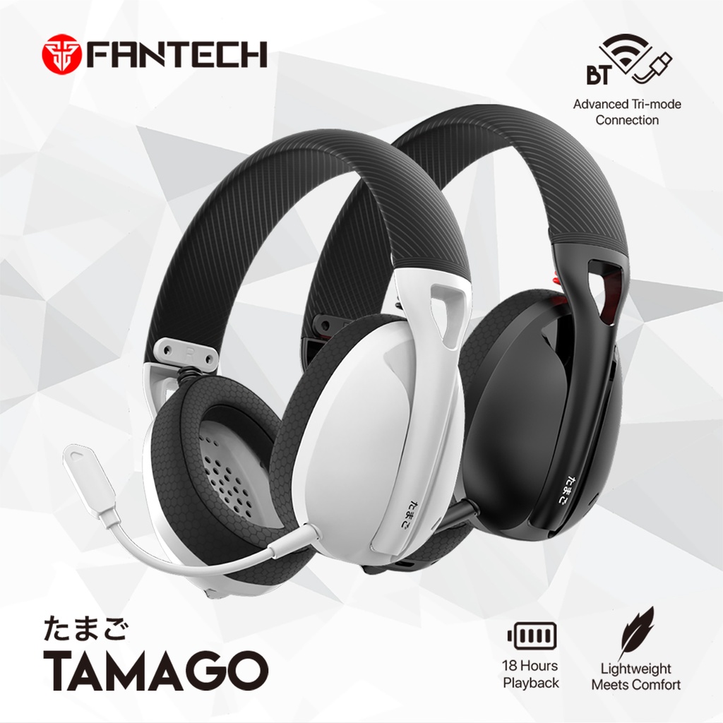 Fantech WHG01Tamago Wireless Headphones with Tri-mode Connection ...