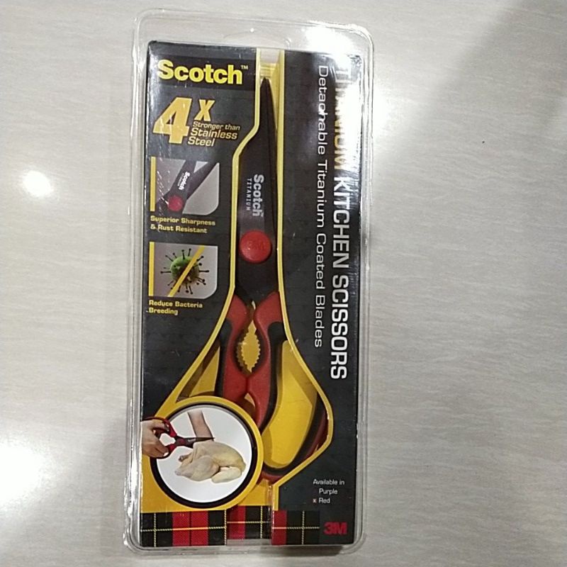Scotch Titanium Kitchen Scissors detachable titanium coated blades ...