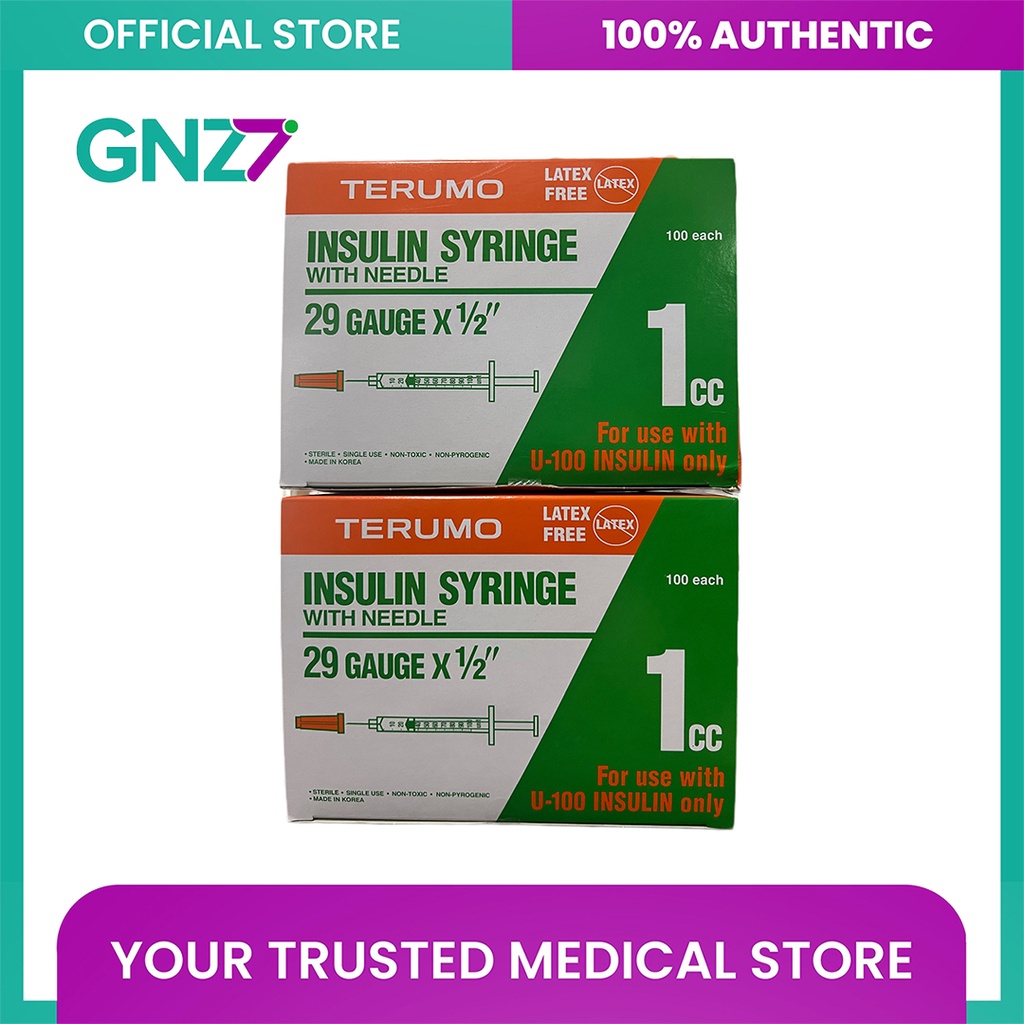 Terumo Insulin Syringe (1/2CC or 1CC) | Shopee Philippines
