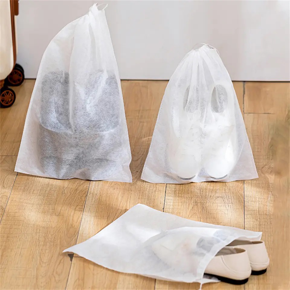 10Pcs Reusable Anti-dust shoe protect bag drawstring shoe bag Shoes ...