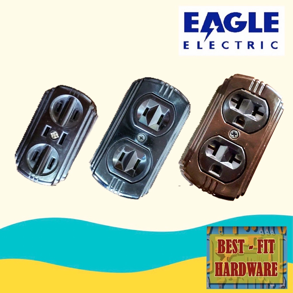 EAGLE - Surface Convenience Outlet (2-GANG / 2-GANG with GROUNDING / 3 ...