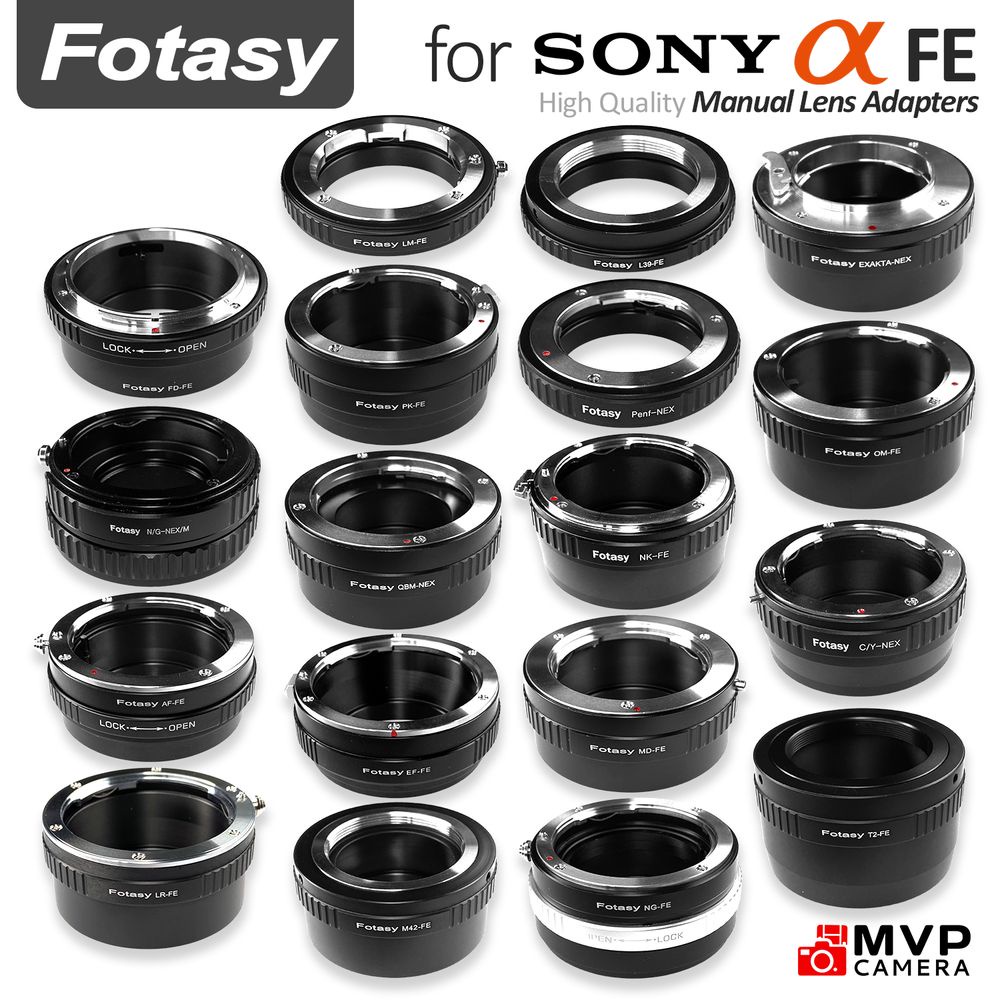 FOTASY Manual Adapter Adaptor for Vintage lenses to Digital Mirrorless ...