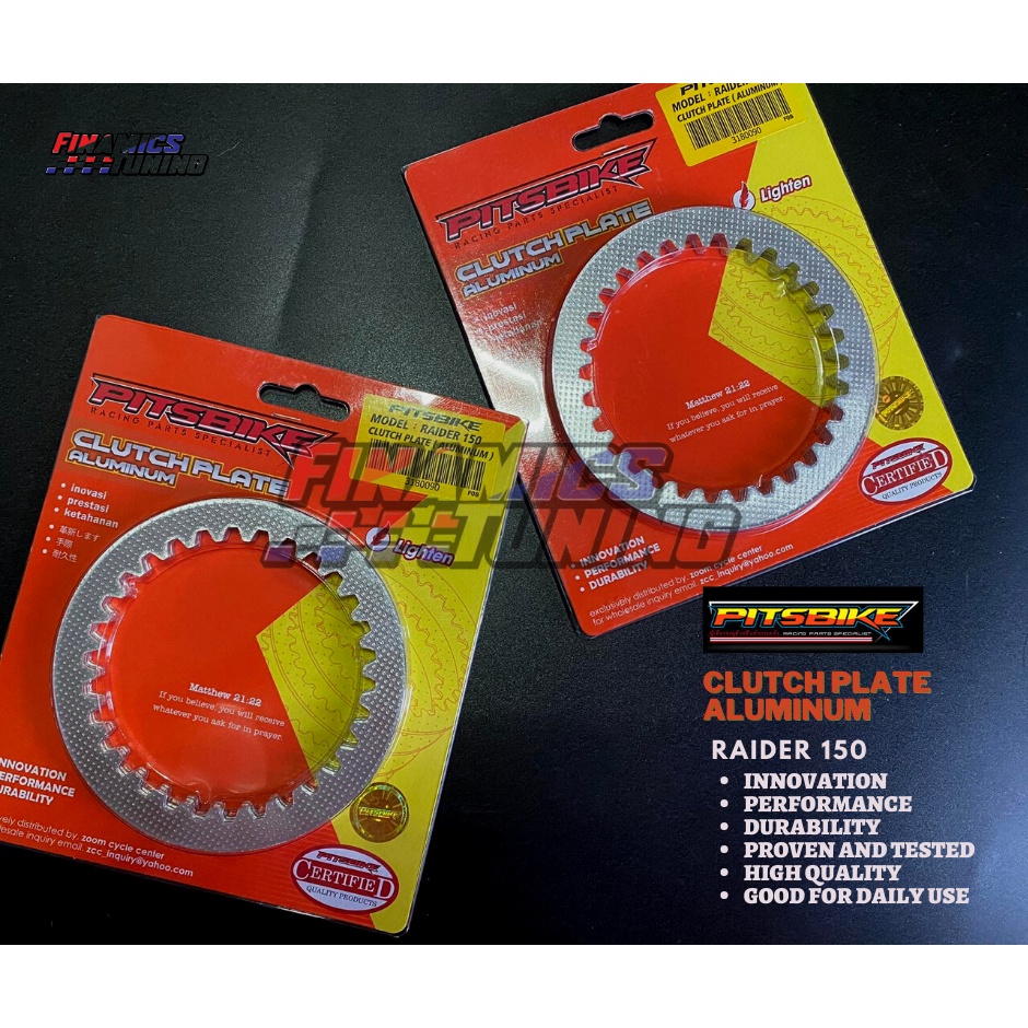 PITSBIKE CLUTCH PLATE RAIDER 150 CARB TYPE | Shopee Philippines