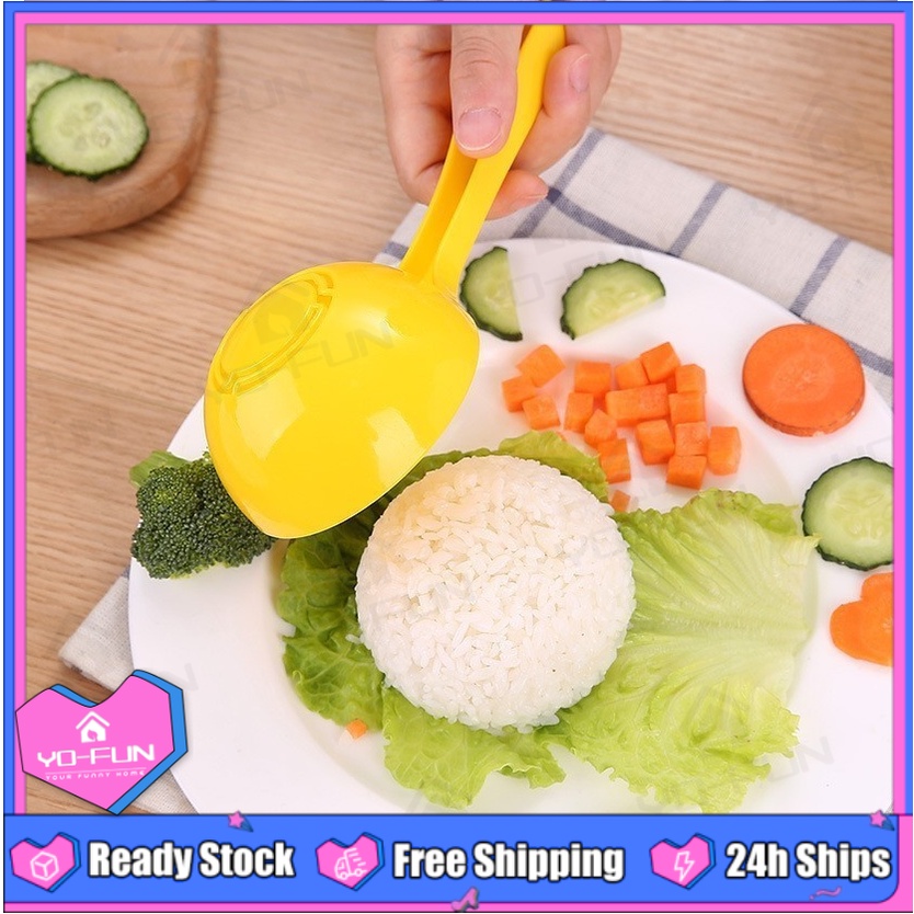 Yo-Fun Rice Scoop Mold Non-stick Fashion Creative Sushi Mold Rice Ball ...