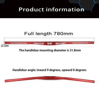 LUNJE bike handlebar 31.8x620/720/780mm straight aluminum alloy bicycle ...