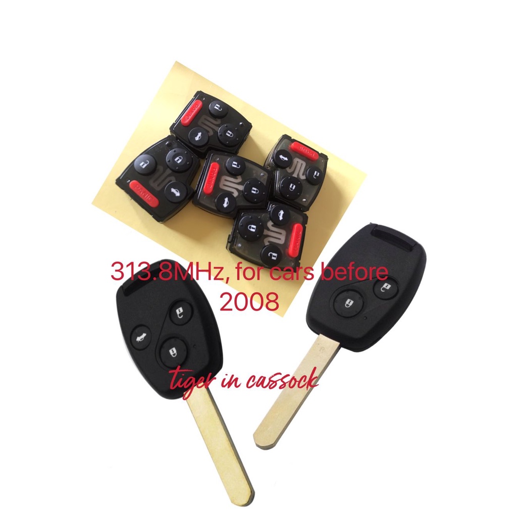 Honda remote control key (313.8 MHz,without ignition chip) for ...