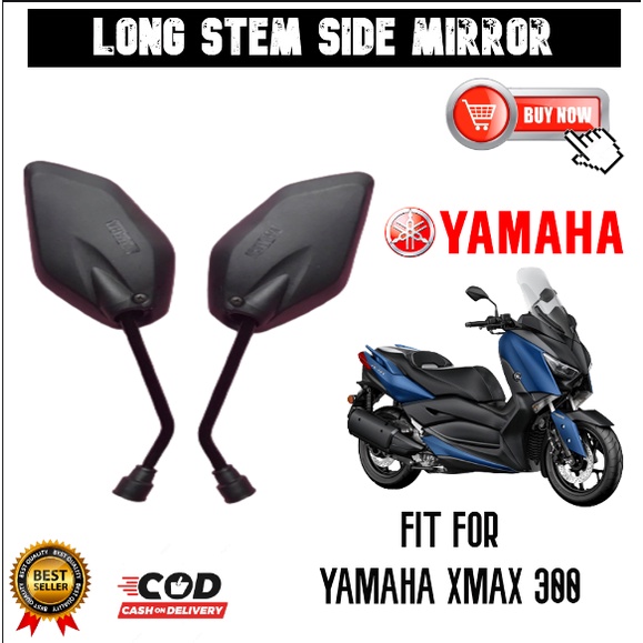 BEST SELLER! YAMAHA XMAX 300 | Motorcycle Yamaha Side Mirror Long Stem ...