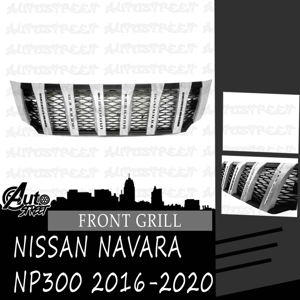 Nissan Navara NP300 2016-2020 Armageddon Grill (Black/White) | Shopee ...