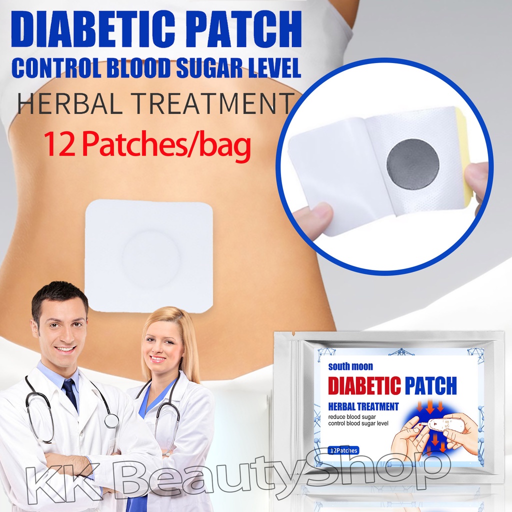 12pcs Original Diabetic Patch Lower Stabilizes Blood Balance Herbs Stickers | Shopee Philippines