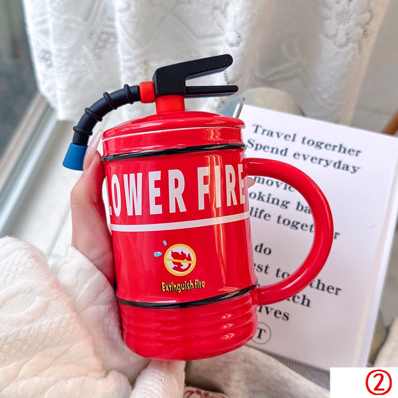Fire Extinguisher Ceramic Cup Creative Unique Trendy Design Office ...