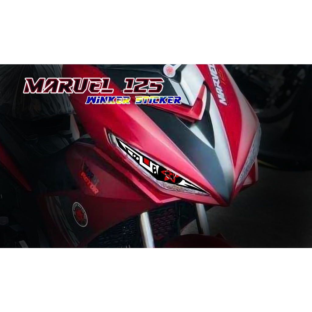 Marvel 125 Euro Motor Winker Decal Sharingan Designs | Shopee Philippines