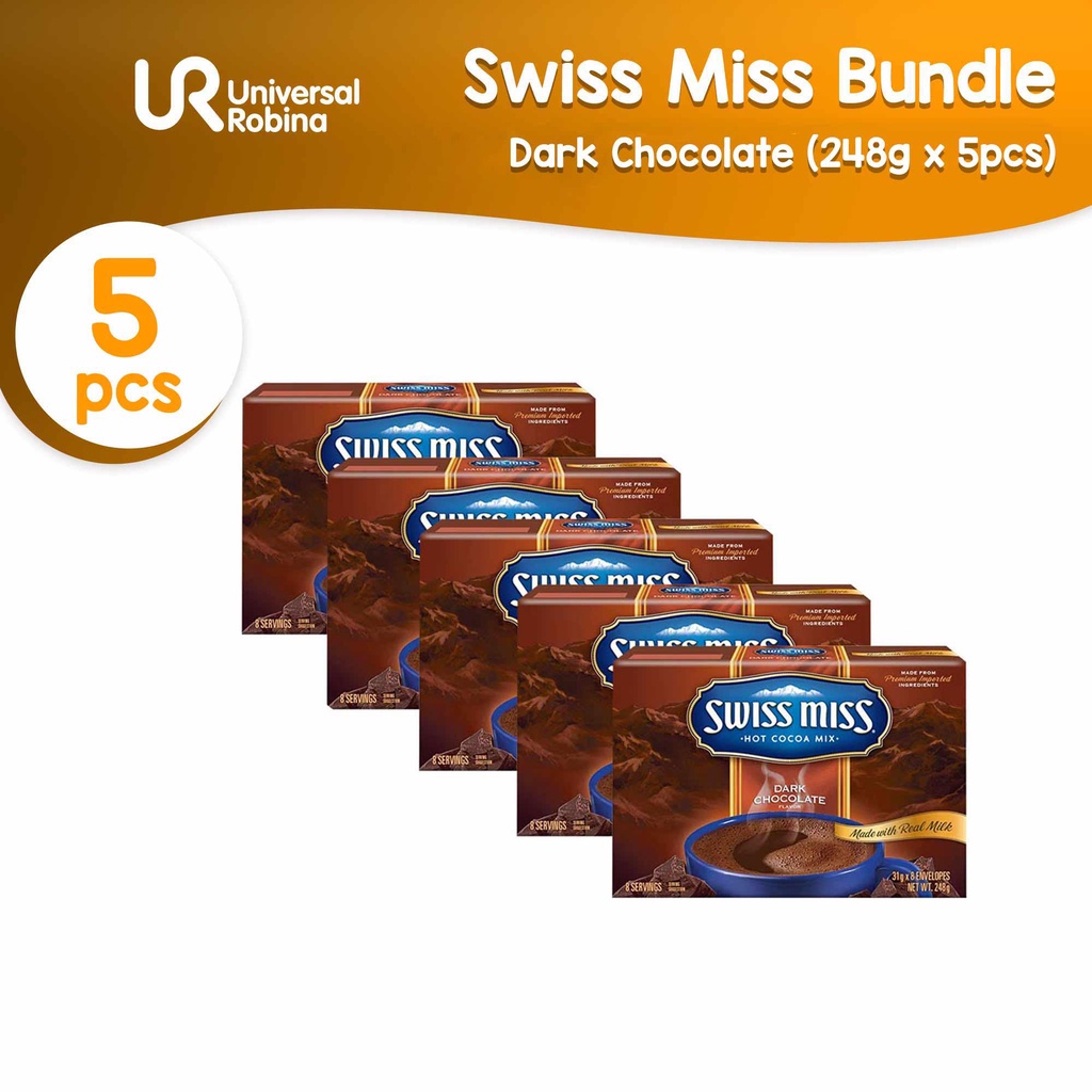 5 x Swiss Miss Dark Chocolate (31g x 8) | Shopee Philippines
