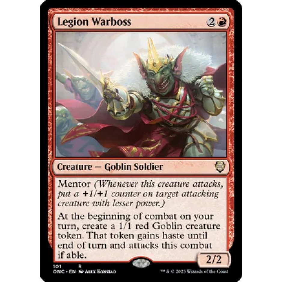 MTG ONC : Legion Warboss - Pack Fresh Commander: Phyrexia: All Will Be ...