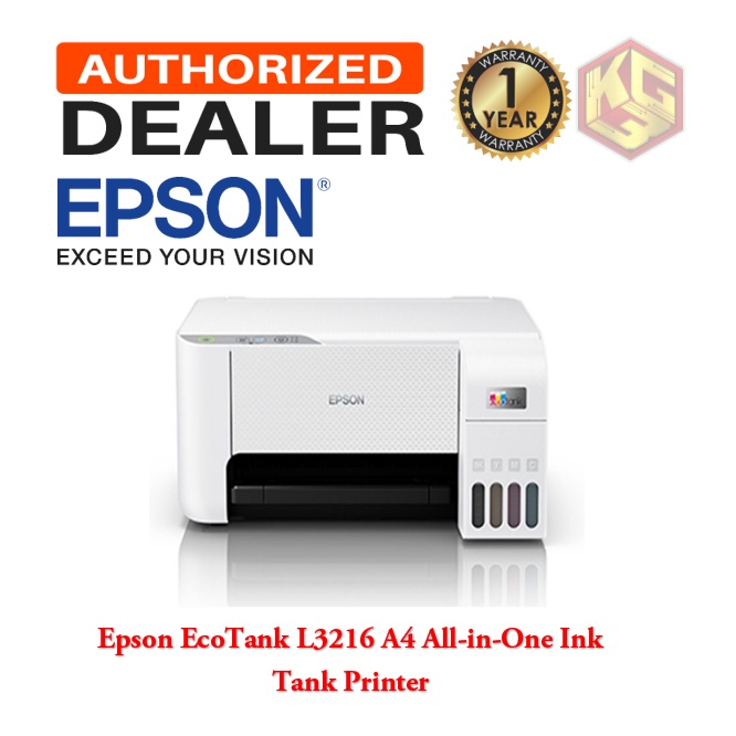 Epson EcoTank L3216 A4 All-in-One Ink Tank Printer | Shopee Philippines